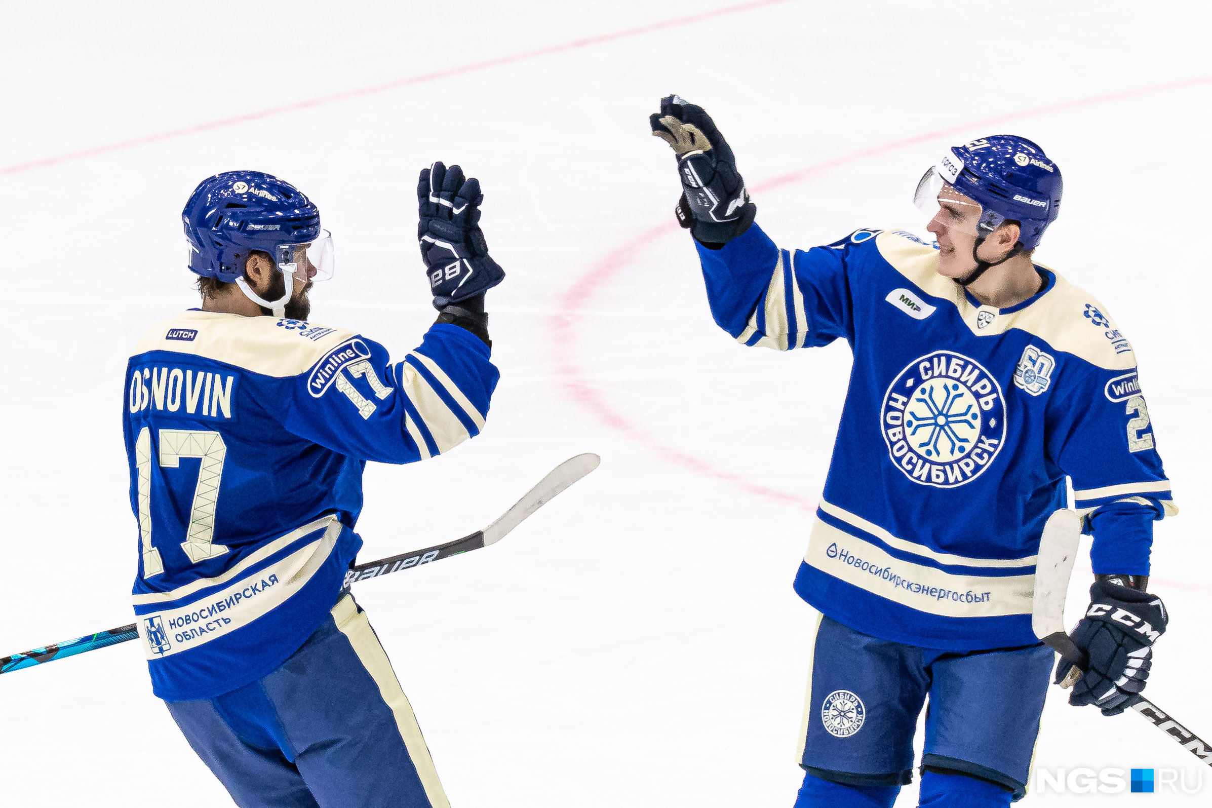 ХК «Сибирь» разгромил «Северсталь» со счетом 5:1. Фоторепортаж с матча ...